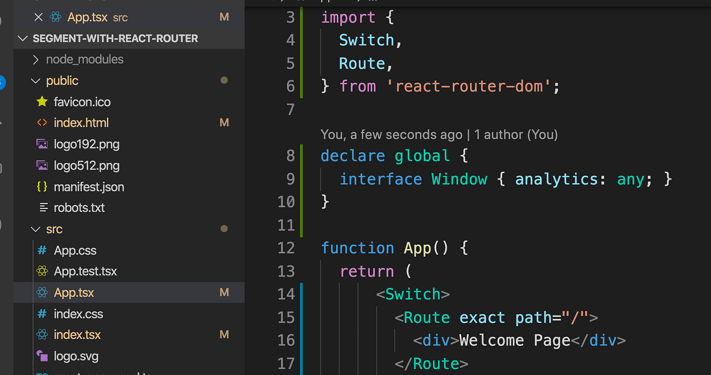 segment integration with react router dom | Medium