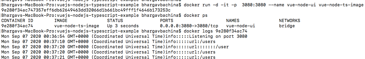 Dockerizing Vue App With Nodejs Backend — Typescript Version By
