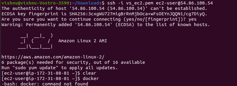 Docker Running On AWS EC2 Linux. Docker is an open source platform for… | by Vishnu V S | Medium