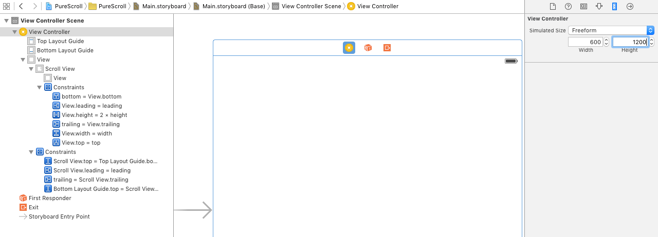 UIScrollViews In Storyboards. Setting up scrollview in IB with pure… | by Dinesh Kumar | Medium
