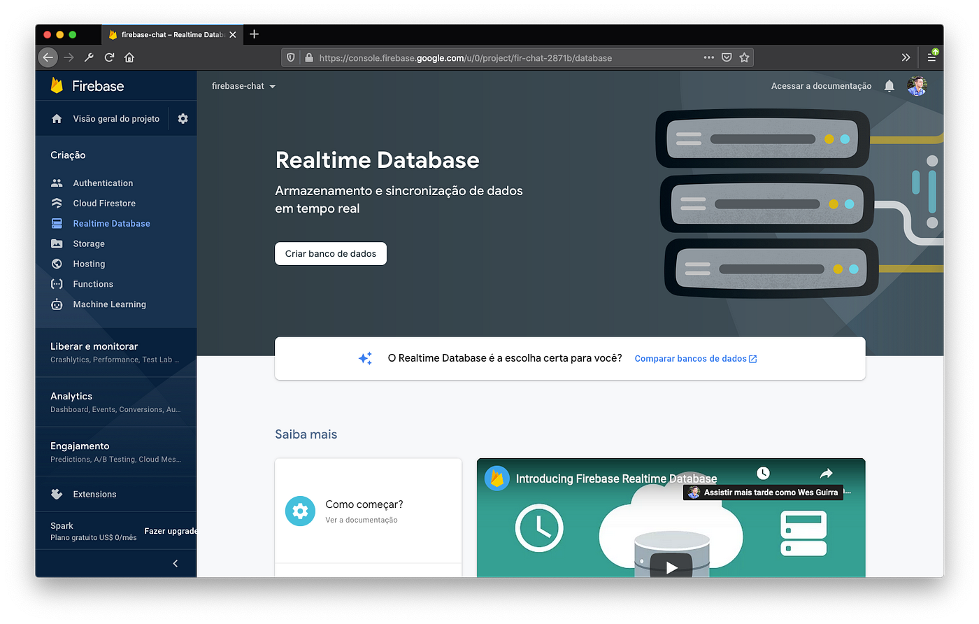 Construindo um chat usando React-Native e Firebase. Parte 1 | by Wes Guirra | React Brasil | Medium
