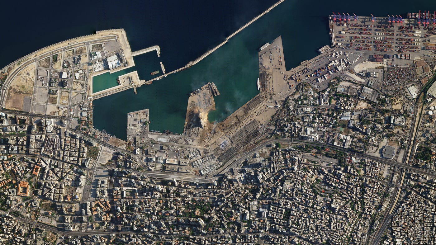 How Satellite Images Reveal the Impact of the Beirut Explosions | by ...
