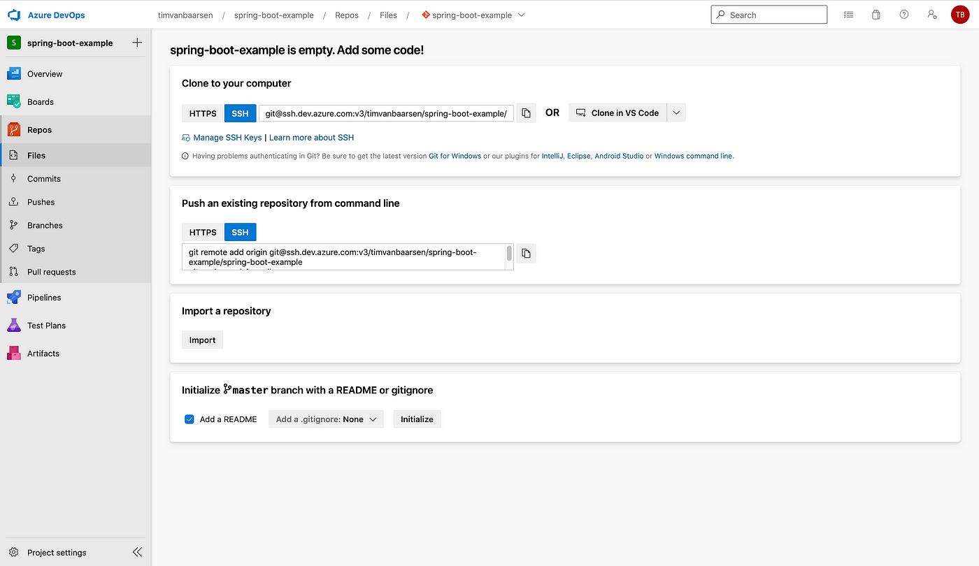 Build Your Spring Boot Project Using Azure Pipelines In Azure Devops By Tim Van Baarsen Medium
