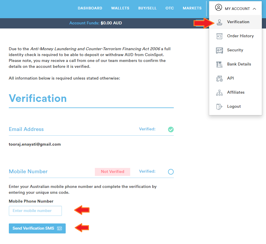 Instructions for Creating a CoinSpot Account | by Tooraj Enayati | Medium