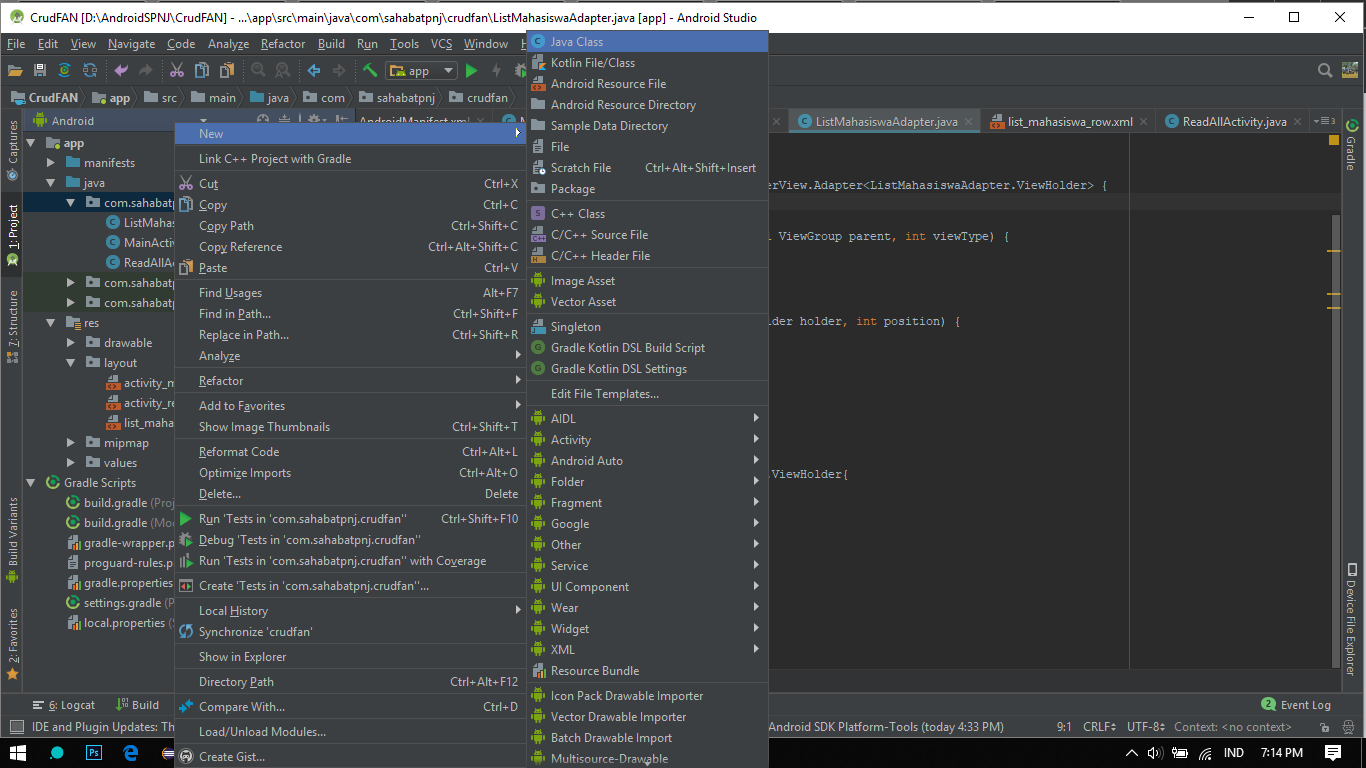 Crud Mysql Android Dengan Fast Android Networking Fan— Read All Part 2 By Azam Mukhtar Medium