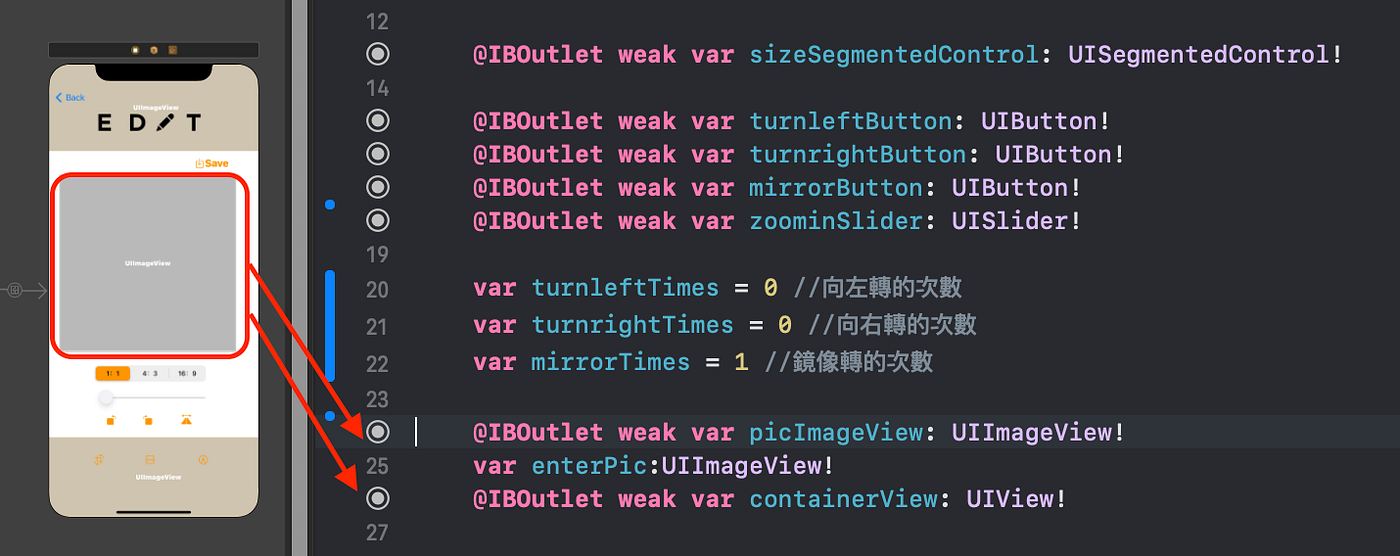 #35 Protocol&Delegate-照片編輯App(2). 練習目的：模仿 iOS 的照片 App 編輯照片 | by Y.C.C | 彼得潘的 Swift iOS App 開發教室 ...