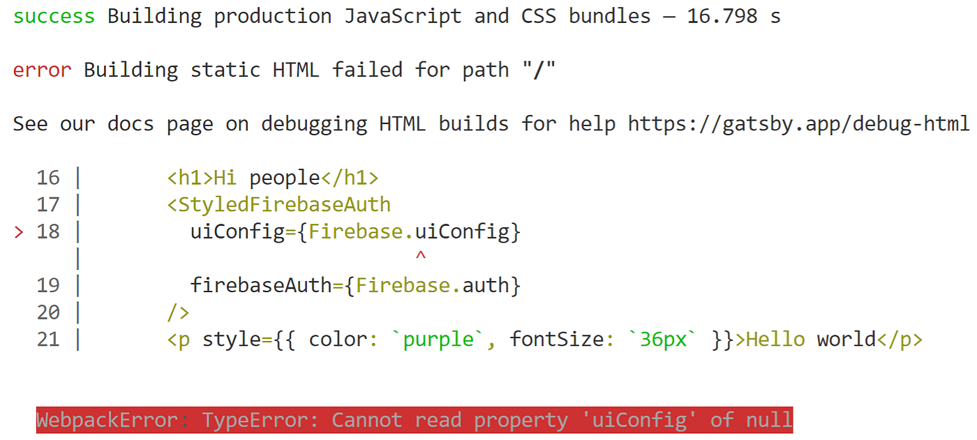 Setting up firebase UI button for Google authentication in Gatsby | by sgpropguide | Medium