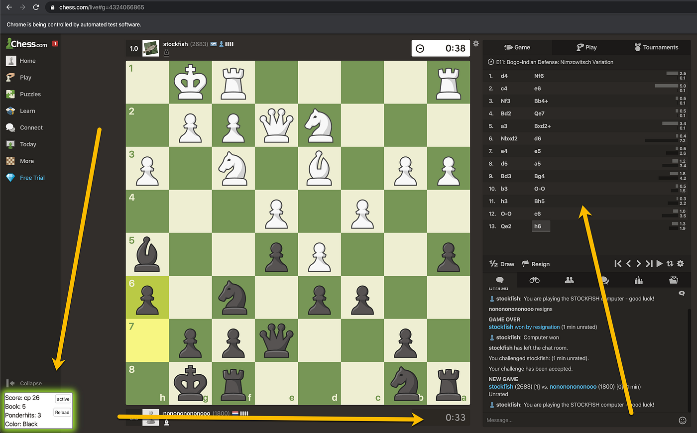 Programming a chess bot for Chess.com | by Lucas Calje | The Startup ...