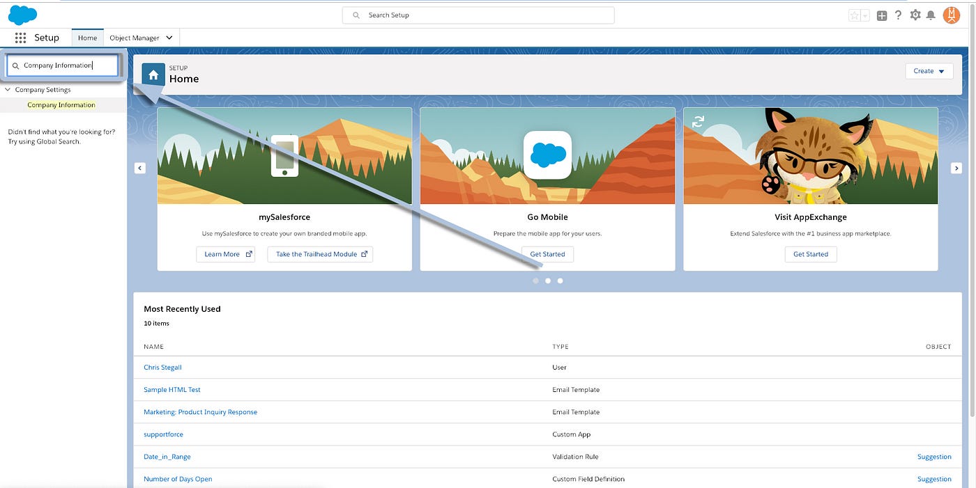 Salesforce “How To” ABCs: F. How to Find Org ID | by Chris Stegall ...