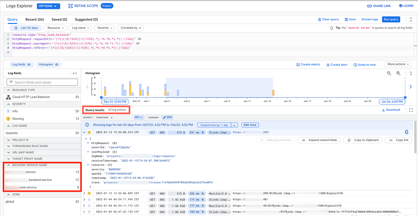 How to Detect Log4j Exploits with Cloud Operations Suite | Google Cloud - Community