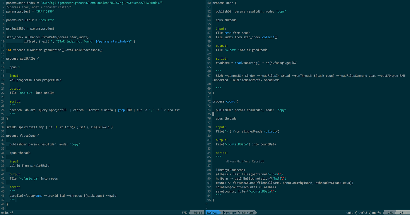 How to create a Nextflow pipeline with all necessary tools for a series of repetitive ...