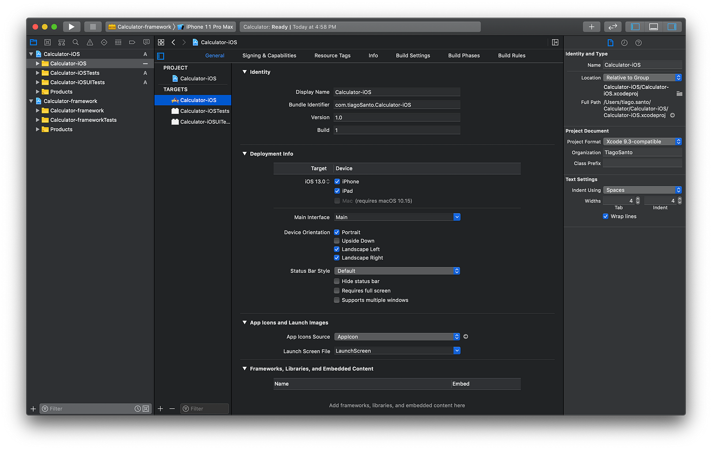 Create, build and link a framework into an iOS project | by Tiago Santo ...