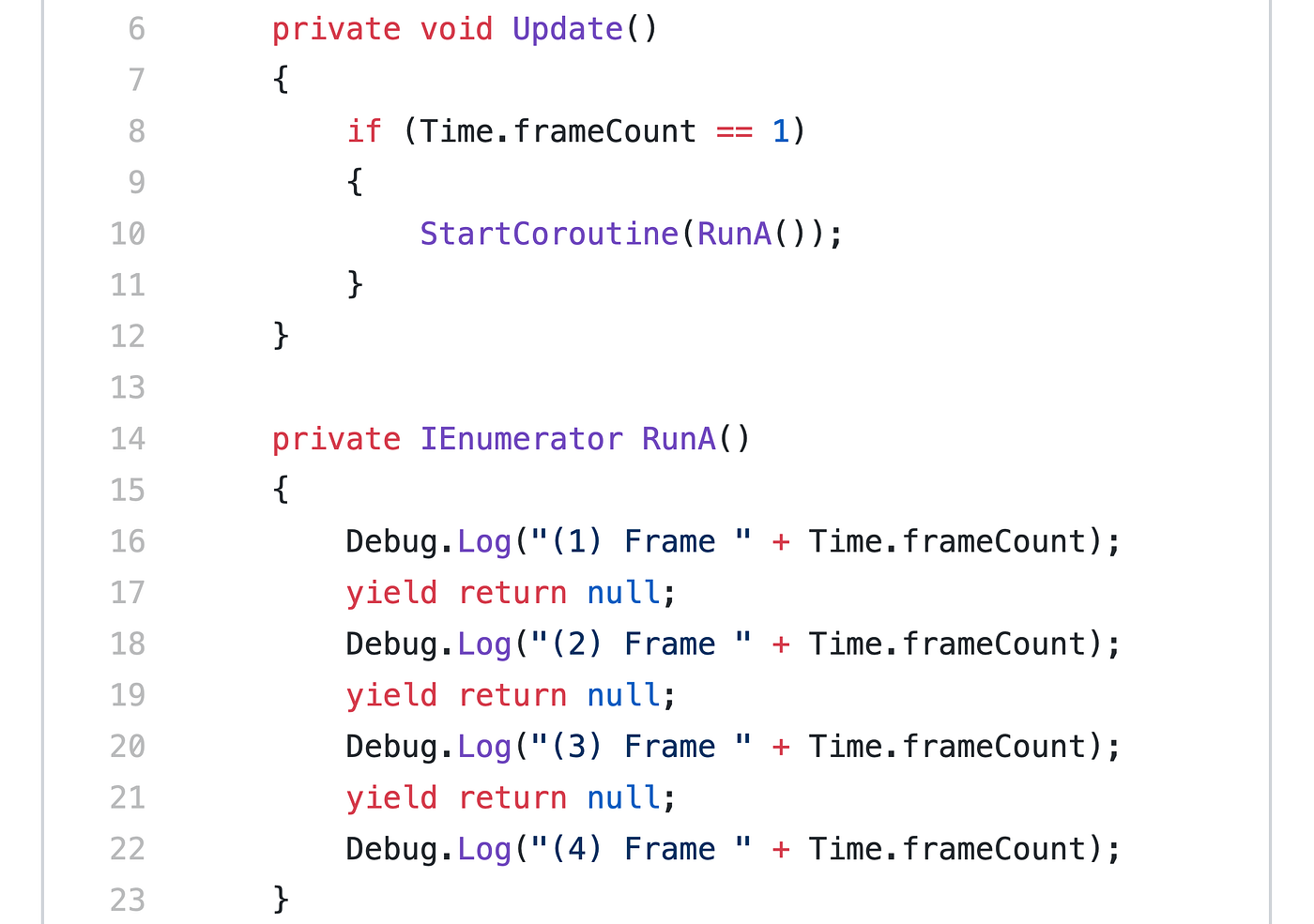 淺談 Unity Coroutine 的運行方式. 從 Coroutine、await/async 到的 C# job… | by Ken-Yi Lee | Feis Studio | Medium