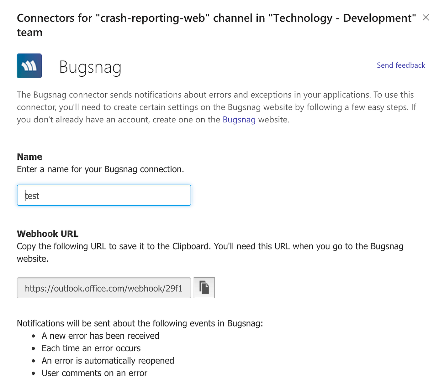 Enabling Bugsnag integration with Microsoft Teams | by Vida Popovic ...