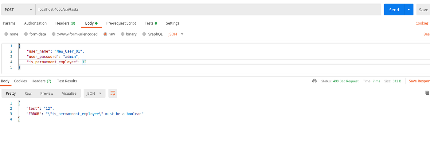 Data validation based on schema using “@happi/joi library” in the express framework. | by Jatin ...
