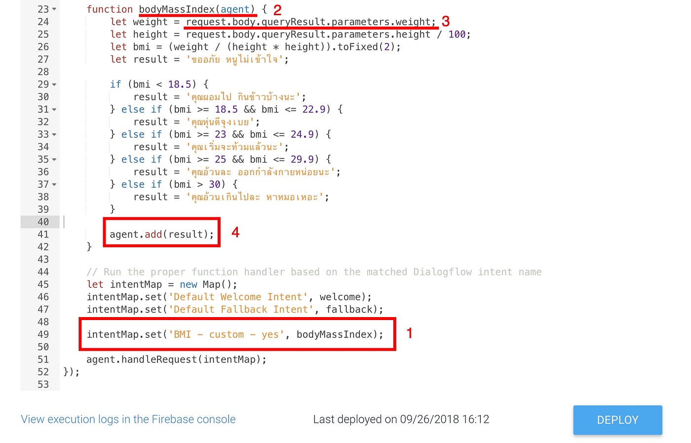 เรียนรู้การ Integrate LINE Bot เข้ากับ Dialogflow และ Firebase ผ่าน BMI Bot | by Jirawatee ...