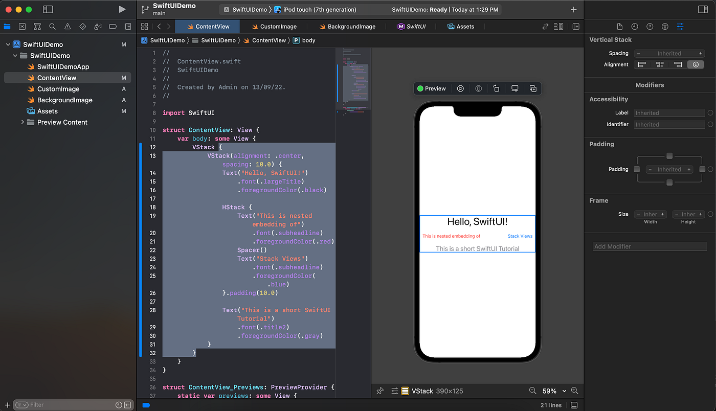 Getting started with the SwiftUI. Hello everyone! I am back with ...
