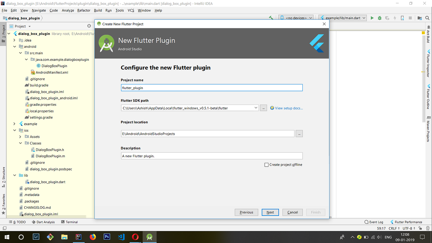 Creating a Flutter Plugin | Dialog Box | by Ashish Rawat | Flutter Community | Medium