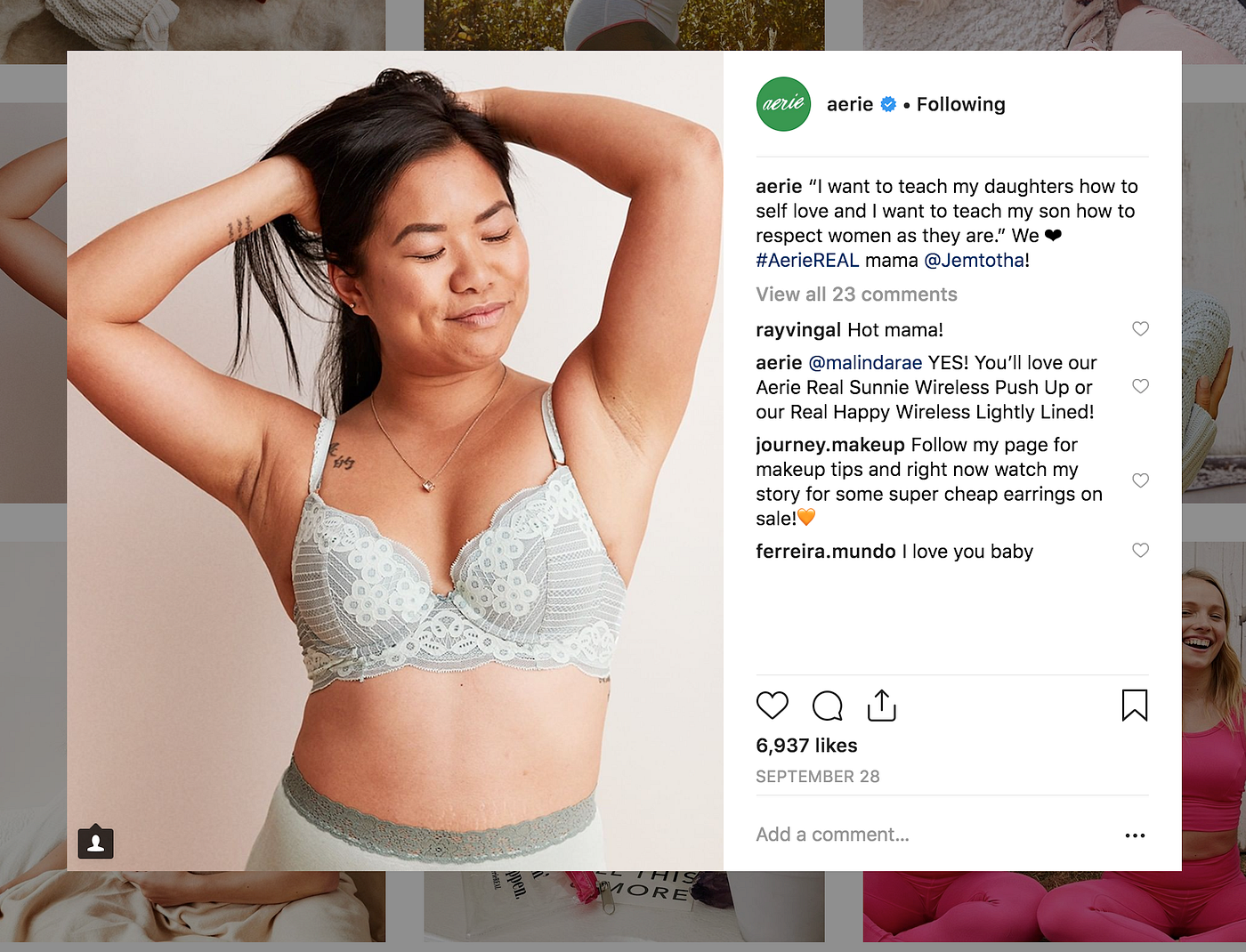 #Aerie Real. Aerie is a brand that I’ve fallen in… | by Asia Aoki | Medium
