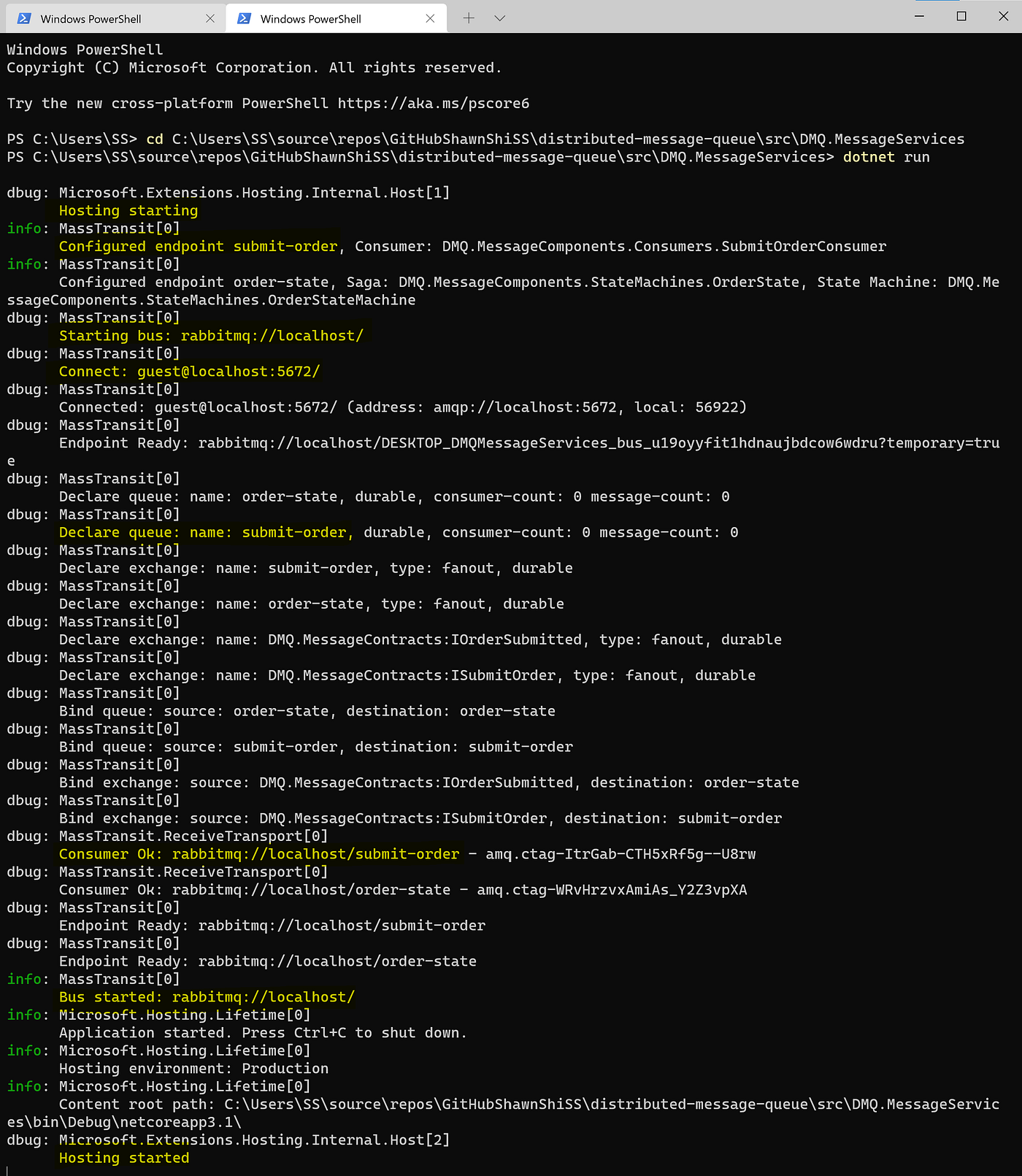 Distributed Messaging System — Setup Consumers And Rabbitmq With Docker In Aspnet Core By
