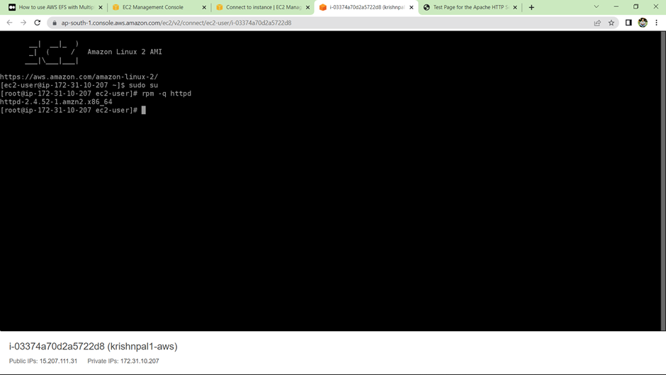 How to use AWS EFS with Multiple EC2 instances | by Krishnpal singh ...