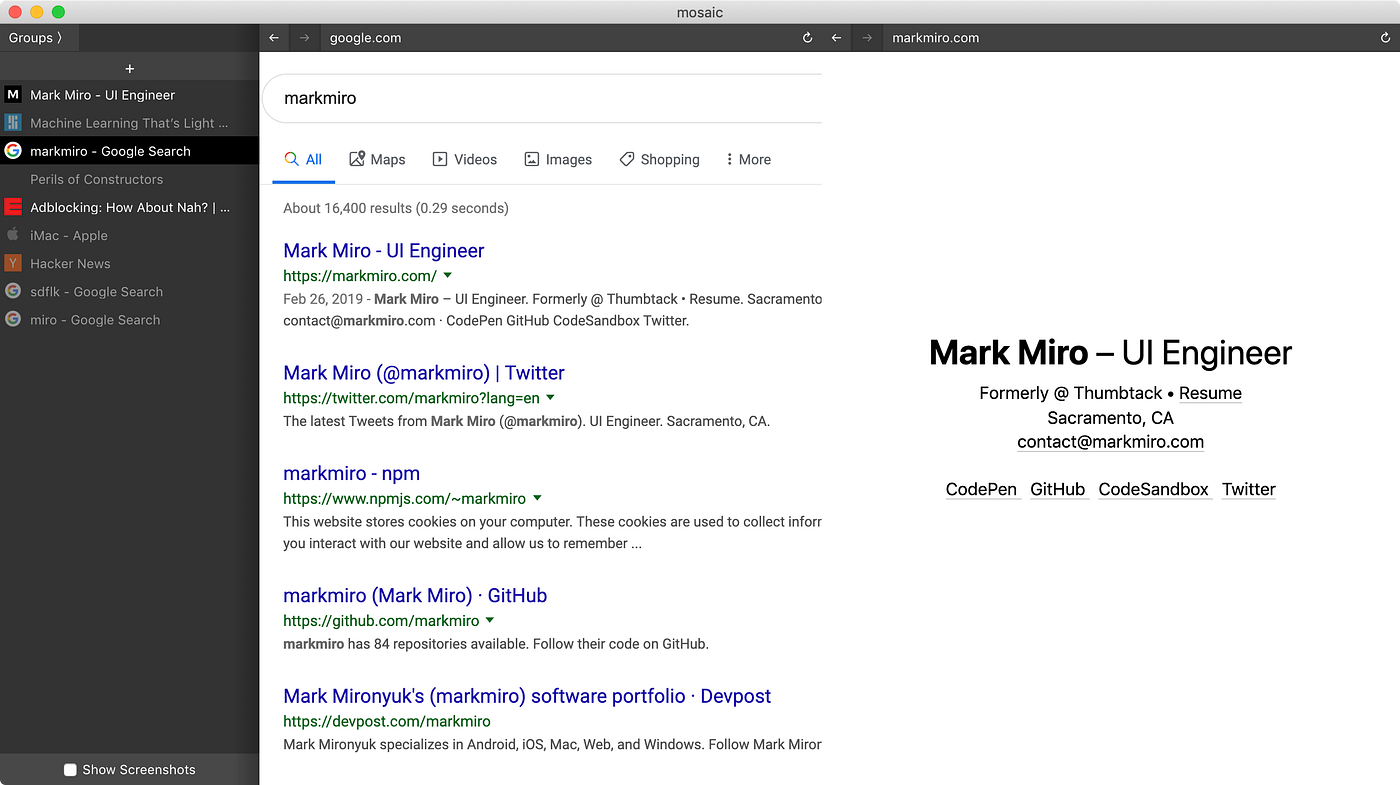 What might a web browser from the future look like? | by Mark Miro ...