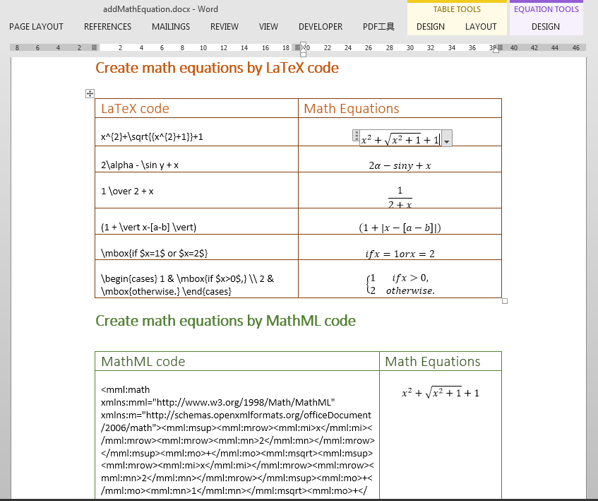 Insert Math Equations and Symbols in Word Document in Java | by Alice Yang | Medium