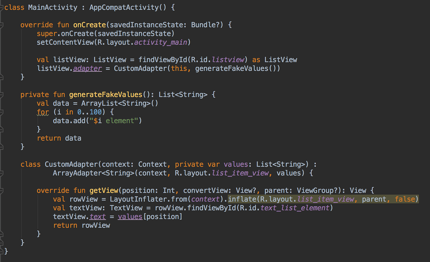 How to implement a ListView?. The article shows how to implement a ...