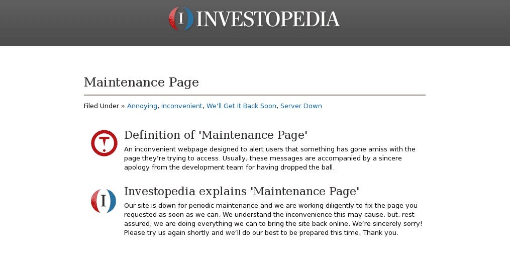 How to create outstanding maintenance page. | by Kumar Abhishek | Fyipe ...