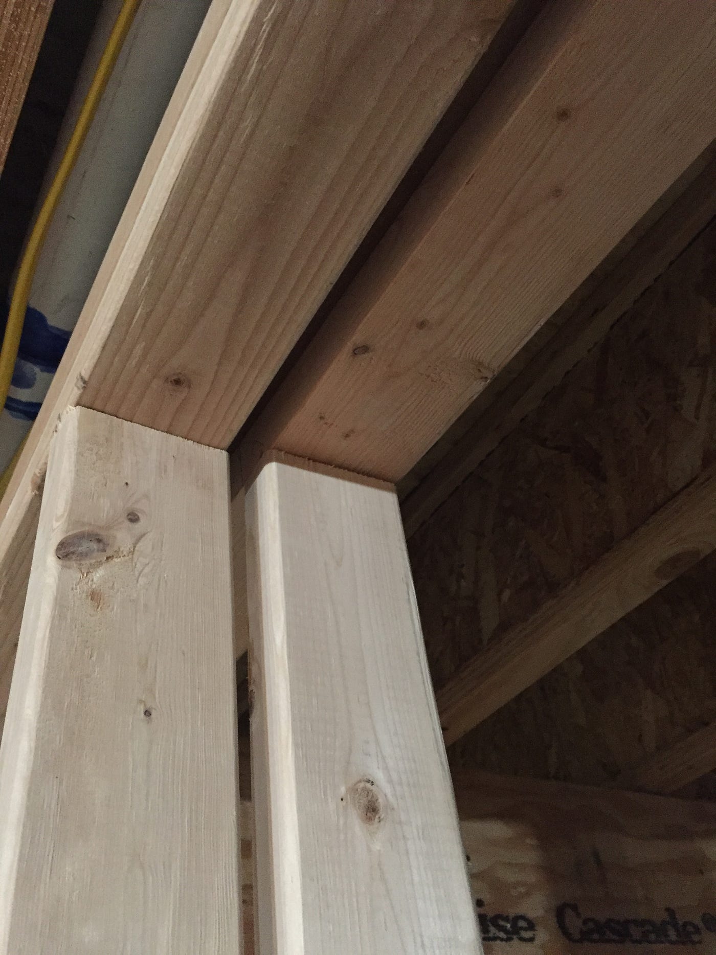 Framing and setting the interior floating walls of the studio — and ...