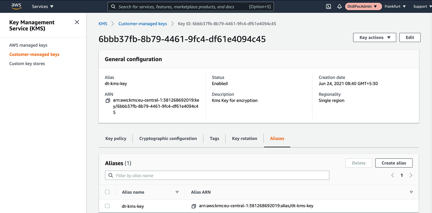 Encryption of Data using AWS KMS. AWS Key Management System (KMS) is the… | by Rohan Gupta | Medium