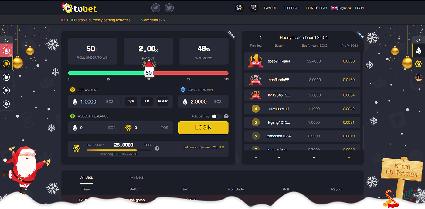 ToBet christmas Zone：Millions Of Token Reward Waiting For You | by ...