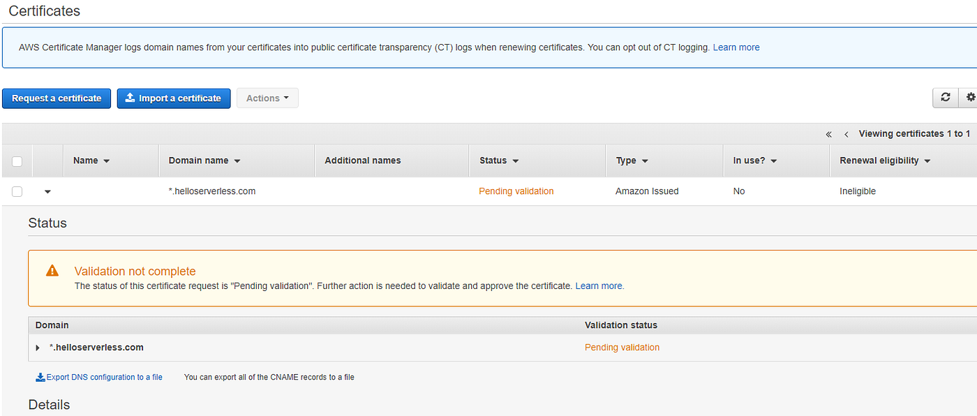 Start to Finish — Setup your First Serverless API in AWS using ASP.NET Core with Custom Domain ...