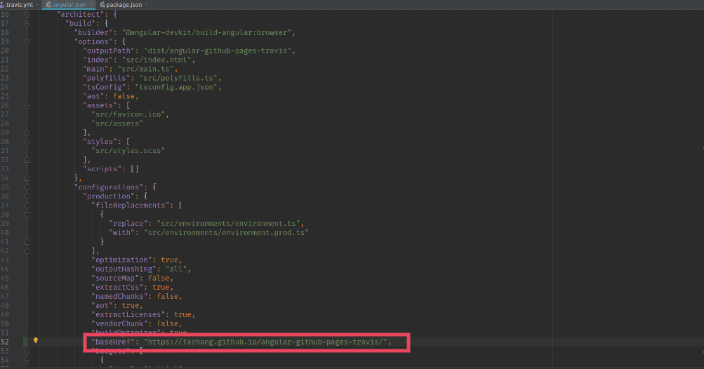Publish your Angular application to github pages using Travis CI | by Farhang Darzi | Medium
