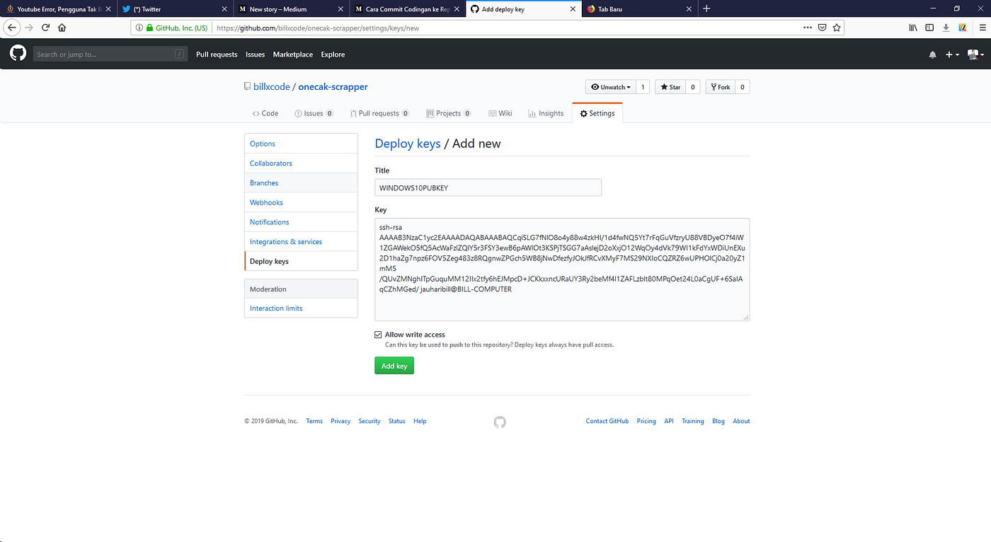 Cara Commit Codingan ke Repository Github Tanpa Login Part II | by Bill ...
