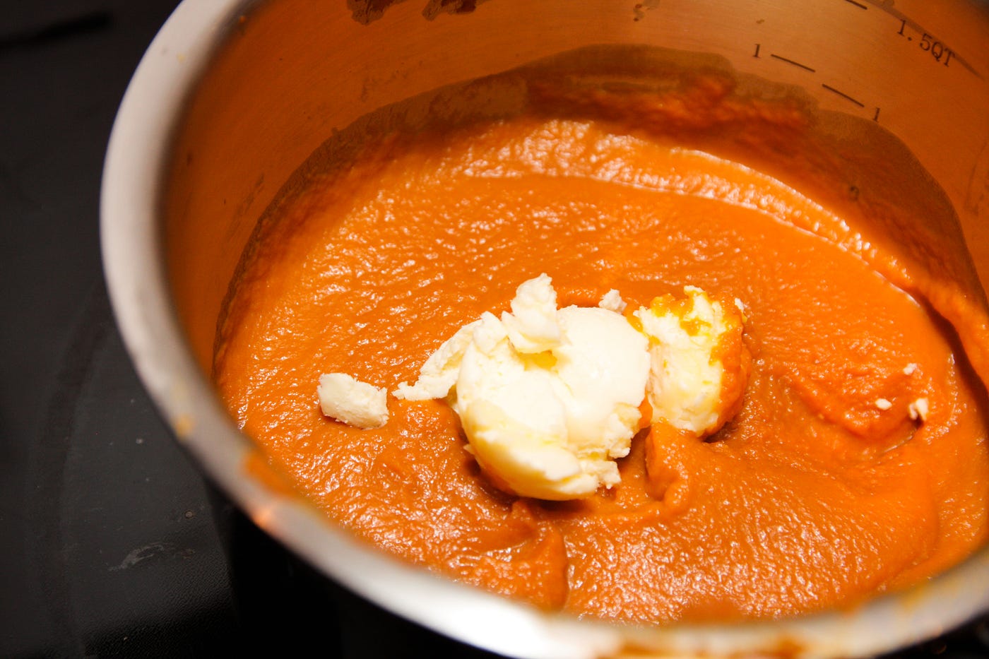 caramelized carrot soup + carrot foam | by Arturo | modernist cooking ...