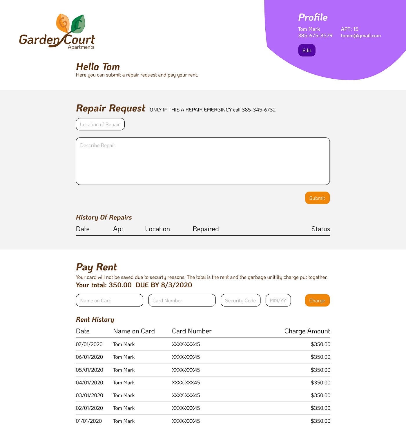 Garden Court Redesign. Duration: 2 weeks | by Nathan Firth | Nathan ...