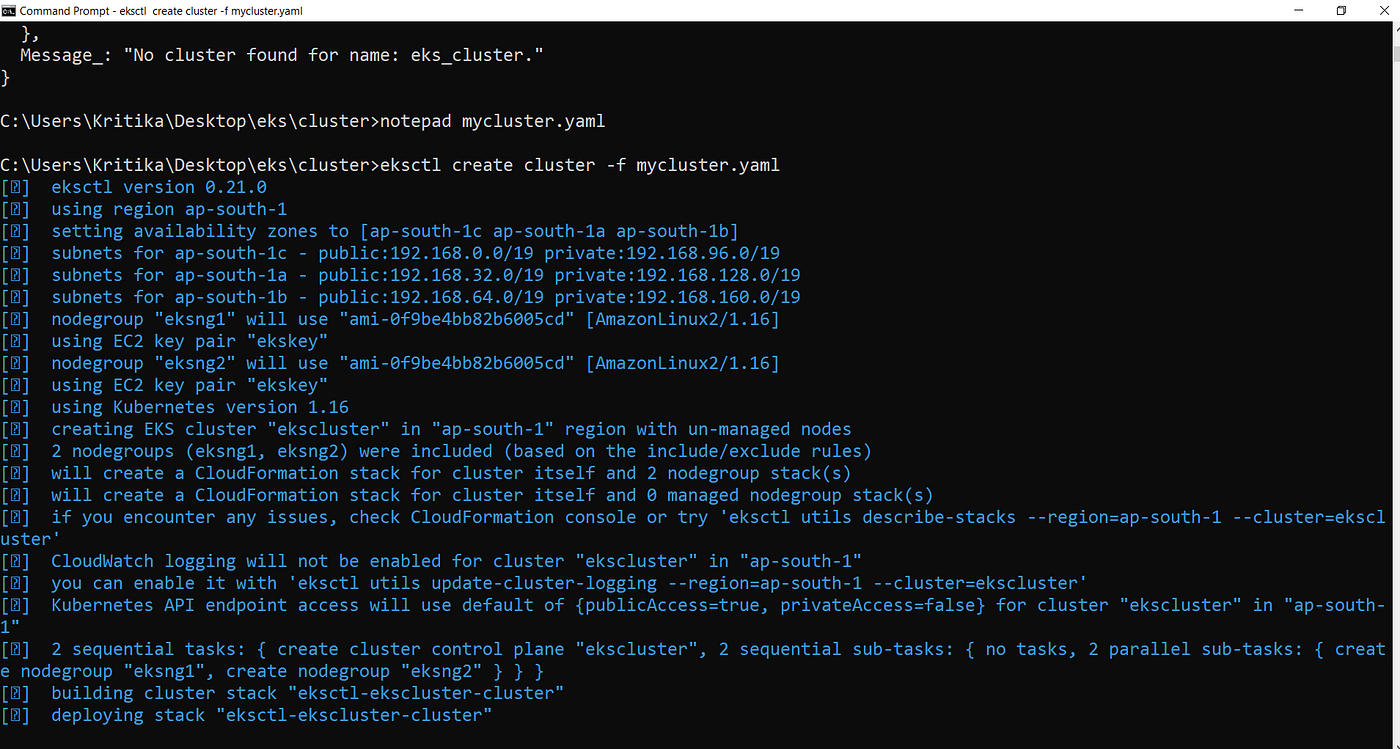 AMAZON-EKS(Elastic Kubernetes Service) | by Kritikagarg | Medium
