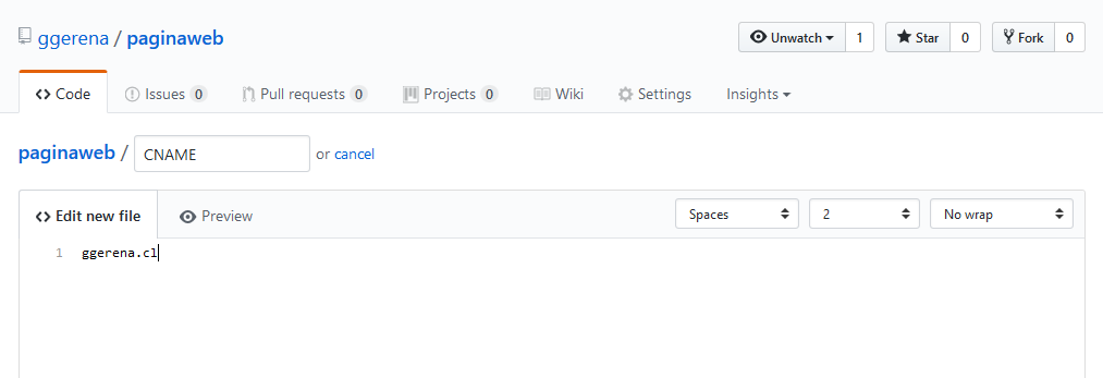 Configurar GitHub Pages para usar dominios.cl | by Gery Gerena | Medium