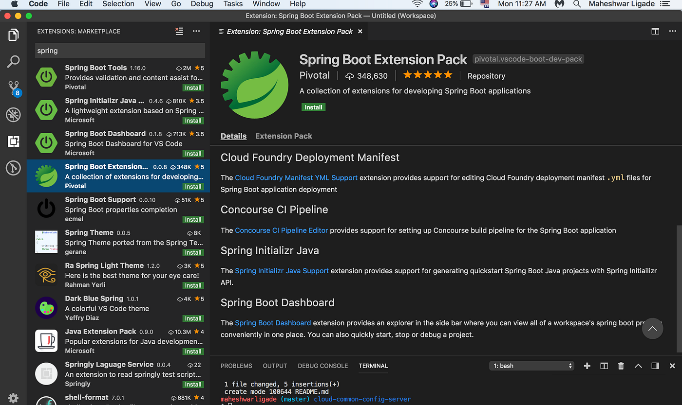 Spring boot development using vscode. Visual studio code spring boot development | techwasti