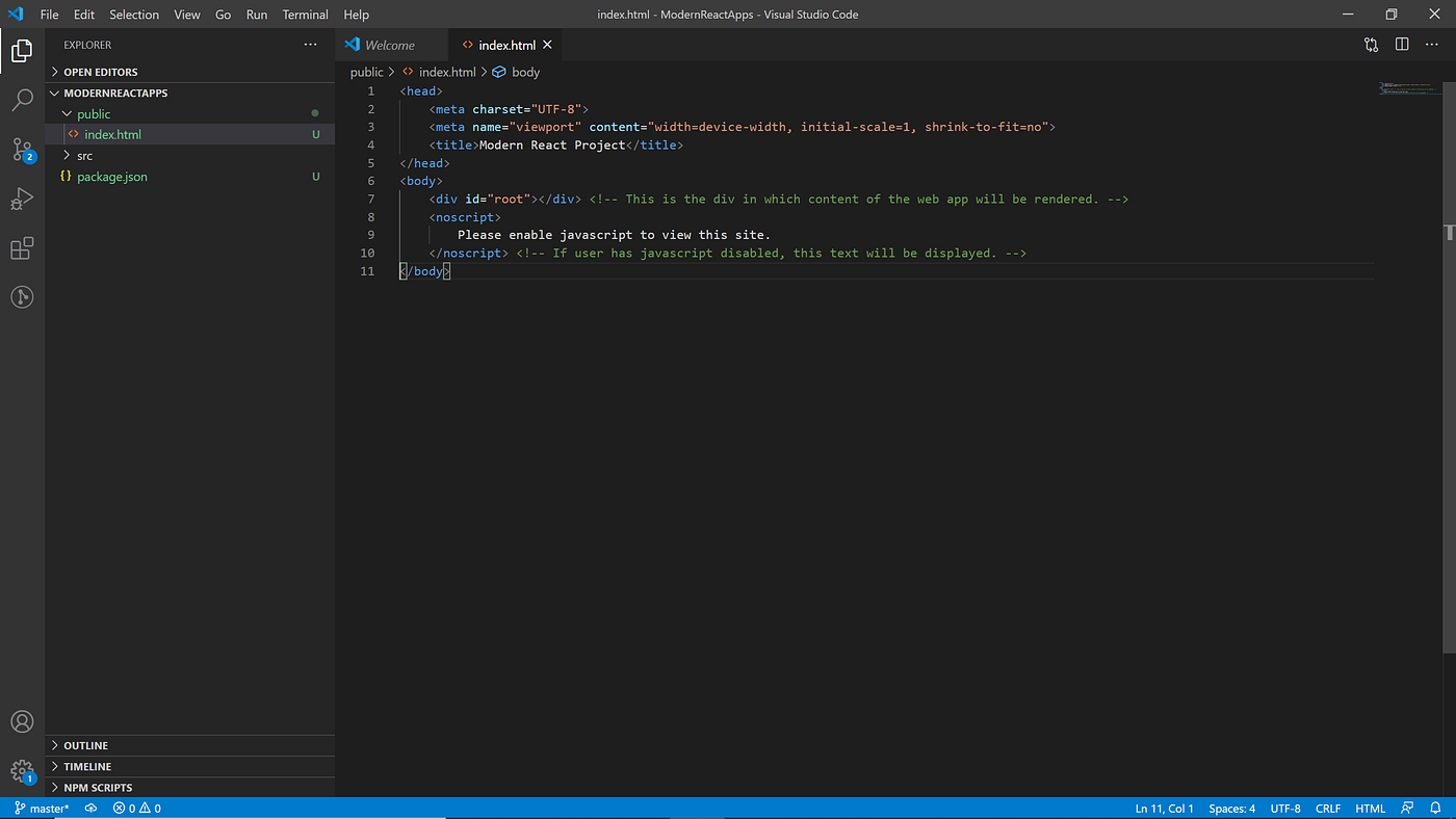 Understanding basics of a react js web app project | by Kanchan Yadav ...