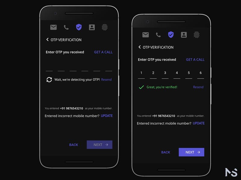 Designing a fully interactive prototype for Crypto app in UXPin: UX/UI ...