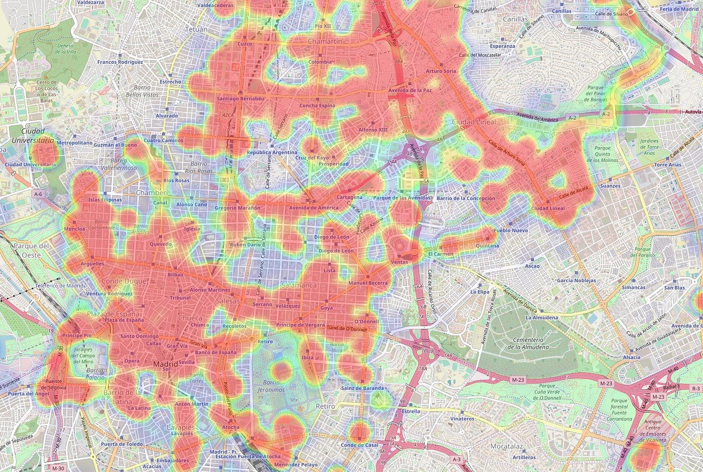 Mapa de calor para tu cronología de Google Maps | by Sebastián Paduano ...