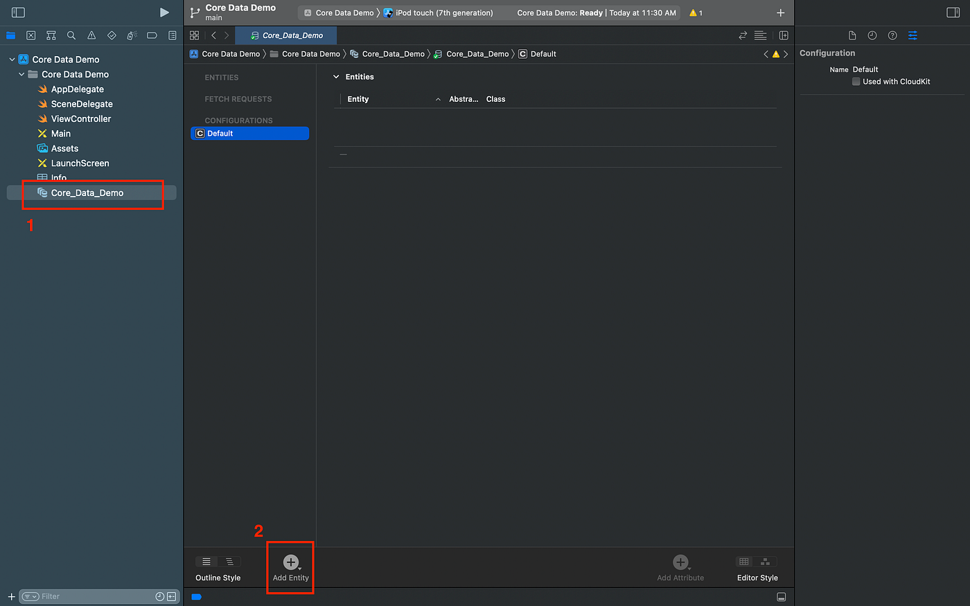 Episode 107 — 練習使用 Core Data. 操作步驟 | by Shien | 彼得潘的 Swift iOS App 開發教室 | Aug, 2022 | Medium