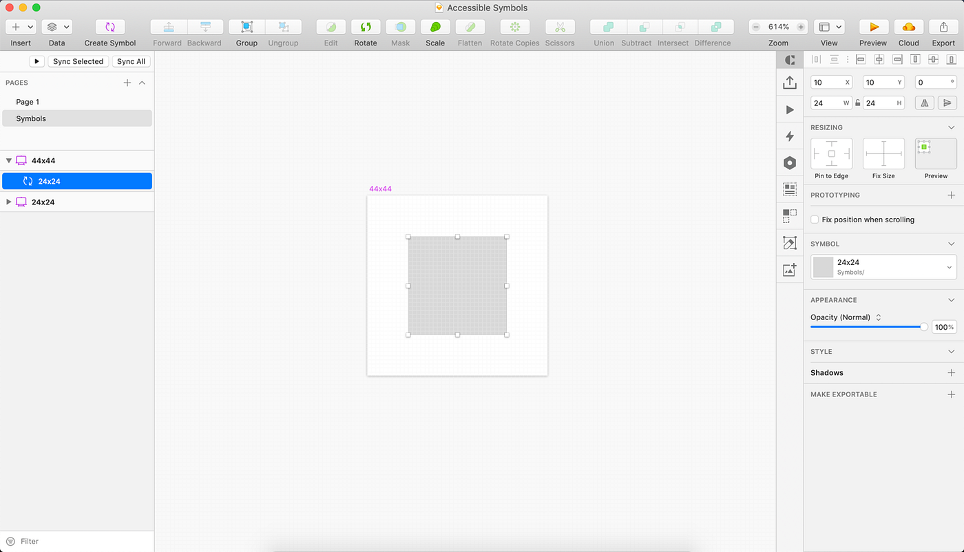Ensuring accessible design with the use of Sketch nested symbols | by Hugh Potter | The Startup ...