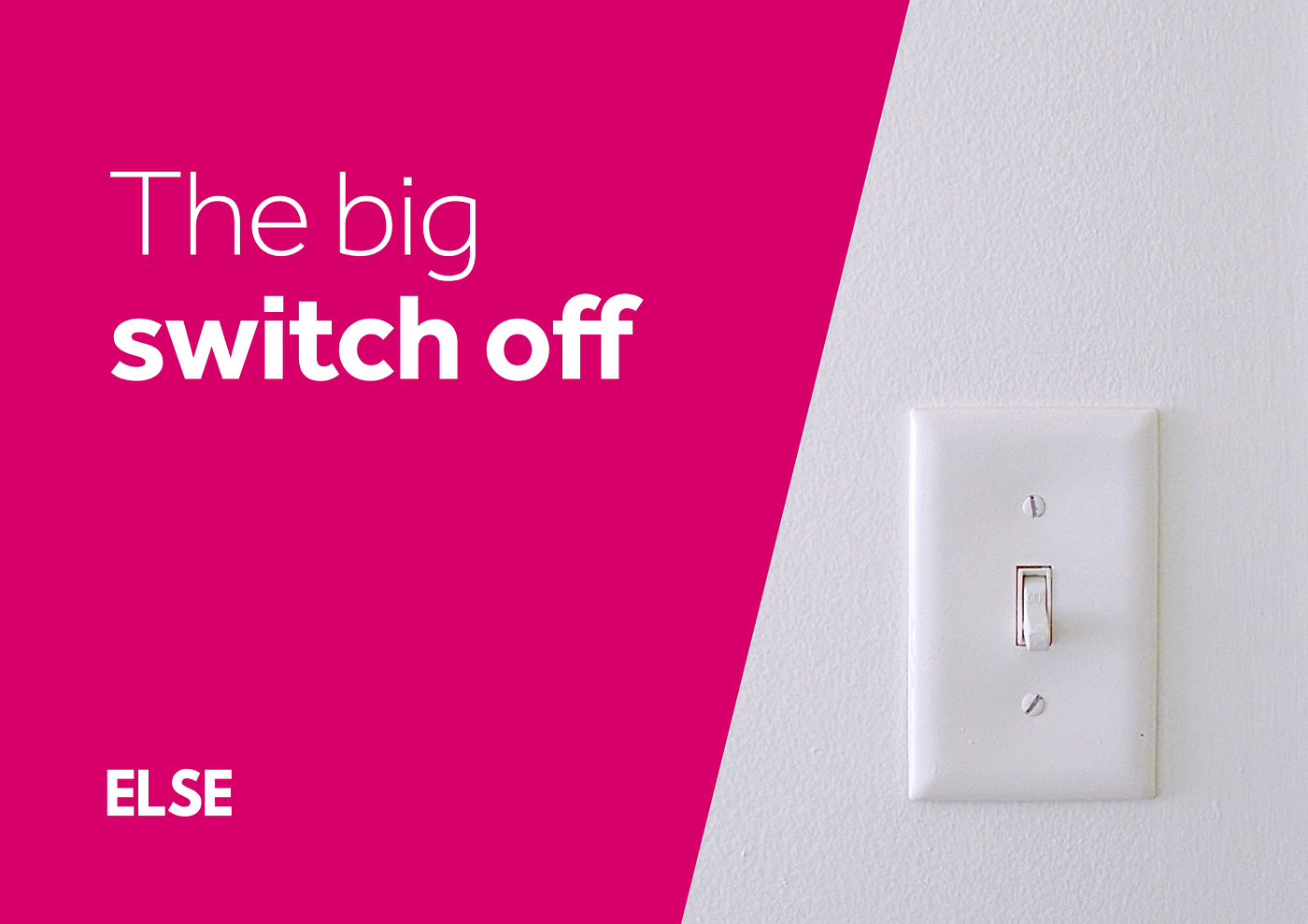 THE BIG SWITCH OFF. Redefining loyalty for today’s energy… | by Linsay ...