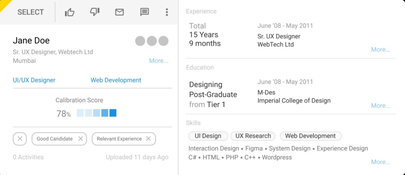 Smart Resume Screening with Candidate Smart Cards | by TurboHire ...