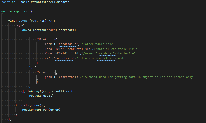 Sails.js : Join multiple collections with $lookup in MongoDB | by Raj Thakkar | Medium