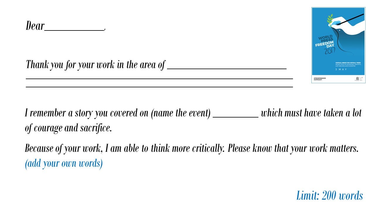 Say ‘THANK YOU’ Writing Competition. | by Media Watch Group | Medium