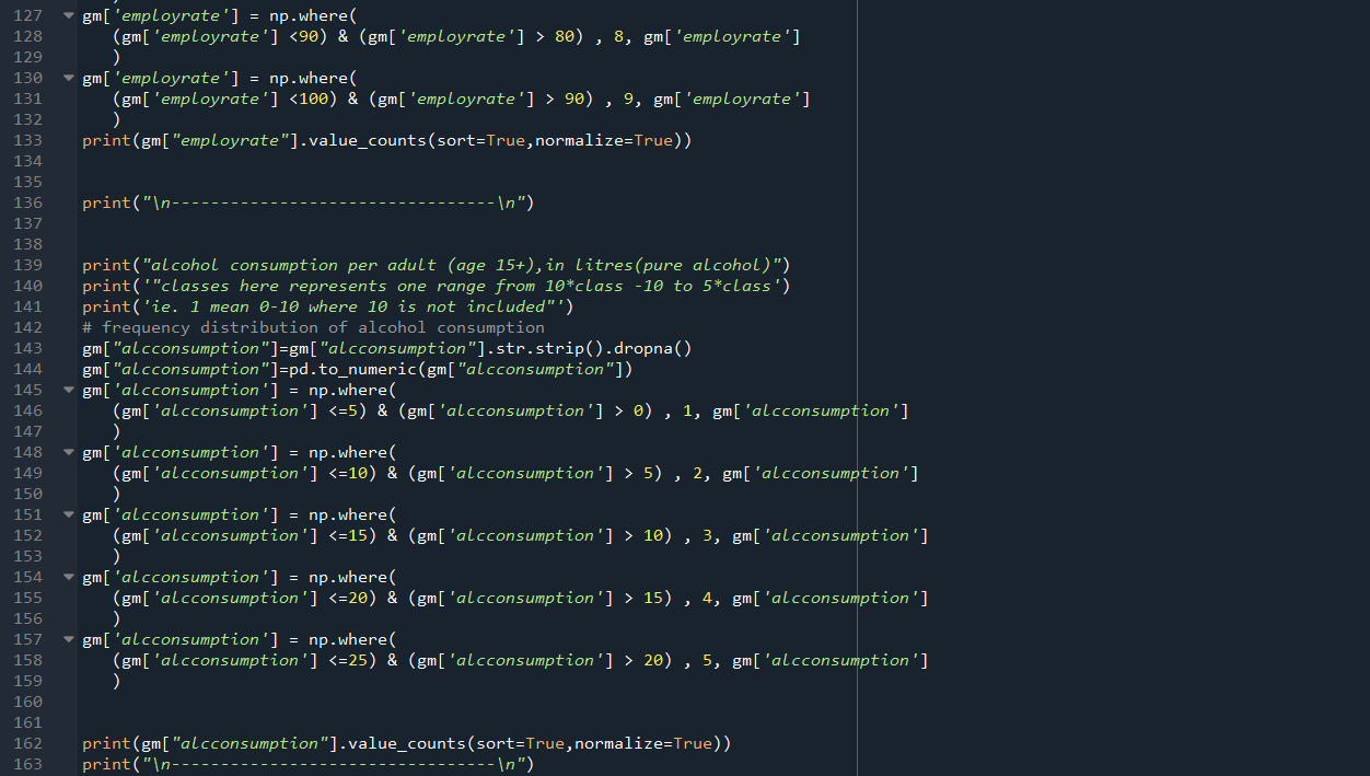 Data Analysis Series C1 W2 Course 1 : Week 2 Frequency distribution and ...